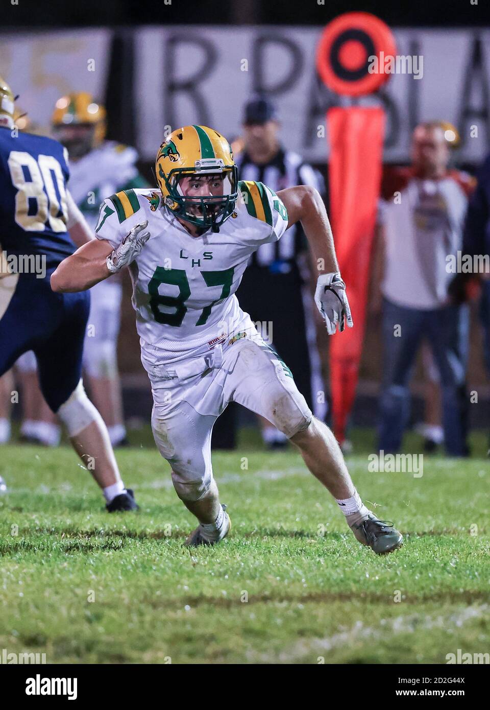 High school football action with Lakeland vs Timberlake in Spirit Lake ...