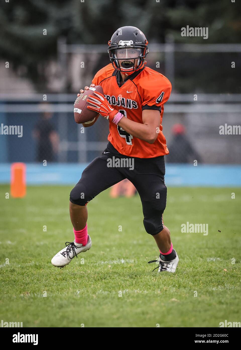 High School football action with Coeur d'Alene vs Post Falls freshmen ...