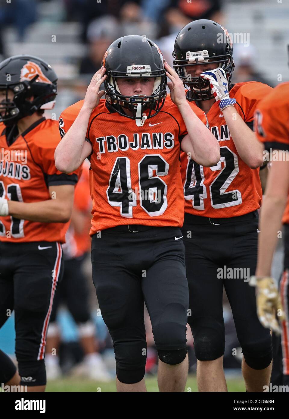 High School football action with Coeur d'Alene vs Post Falls freshmen ...