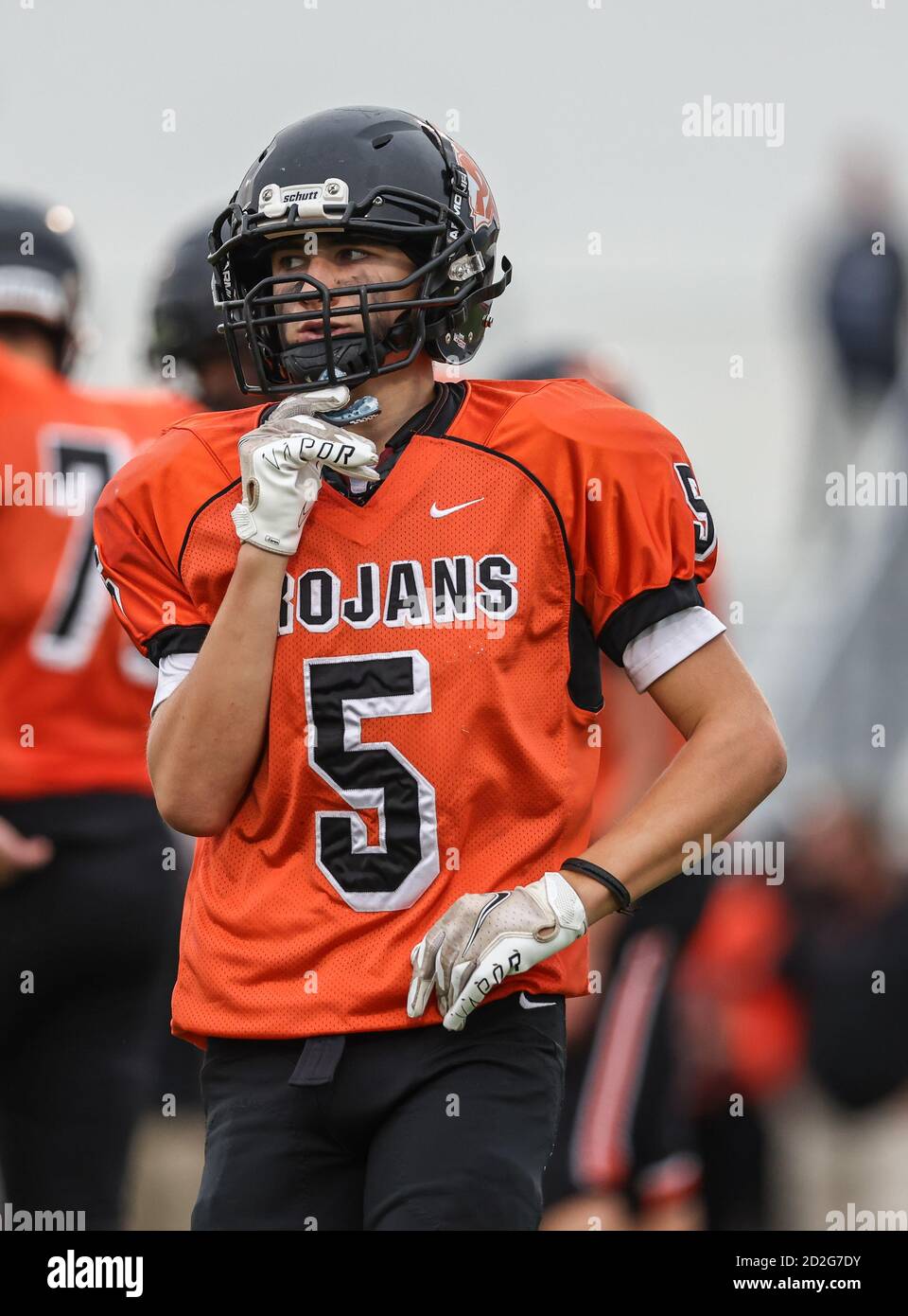 High School football action with Coeur d'Alene vs Post Falls freshmen ...