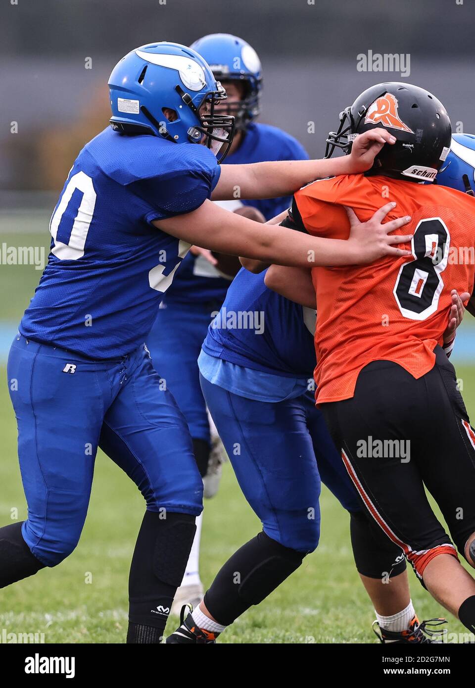 High School football action with Coeur d'Alene vs Post Falls freshmen ...