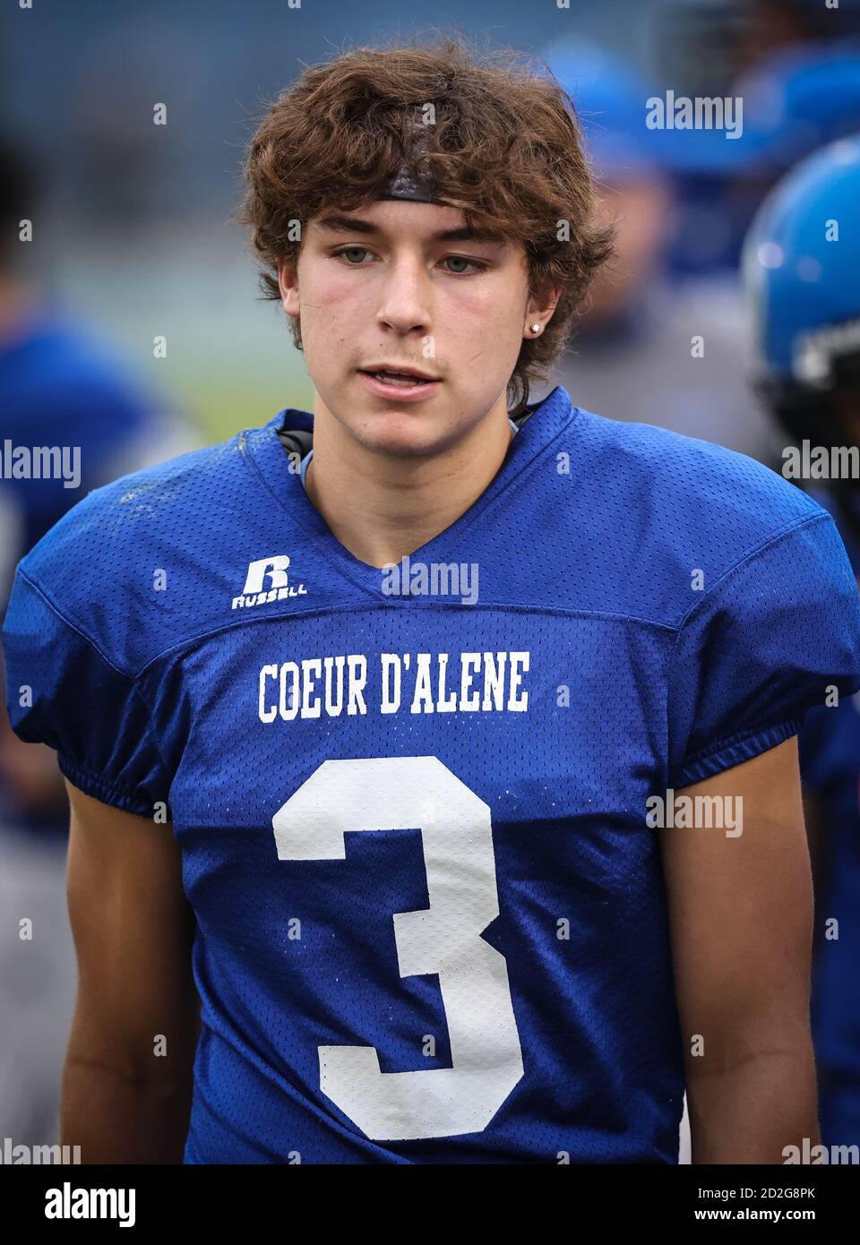 High School football action with Coeur d'Alene vs Post Falls freshmen ...