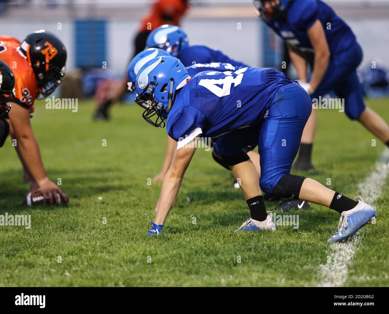 High School football action with Coeur d'Alene vs Post Falls freshmen ...