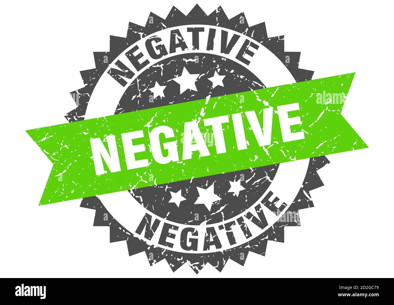 negative stamp. round grunge sign with ribbon Stock Vector Image & Art ...