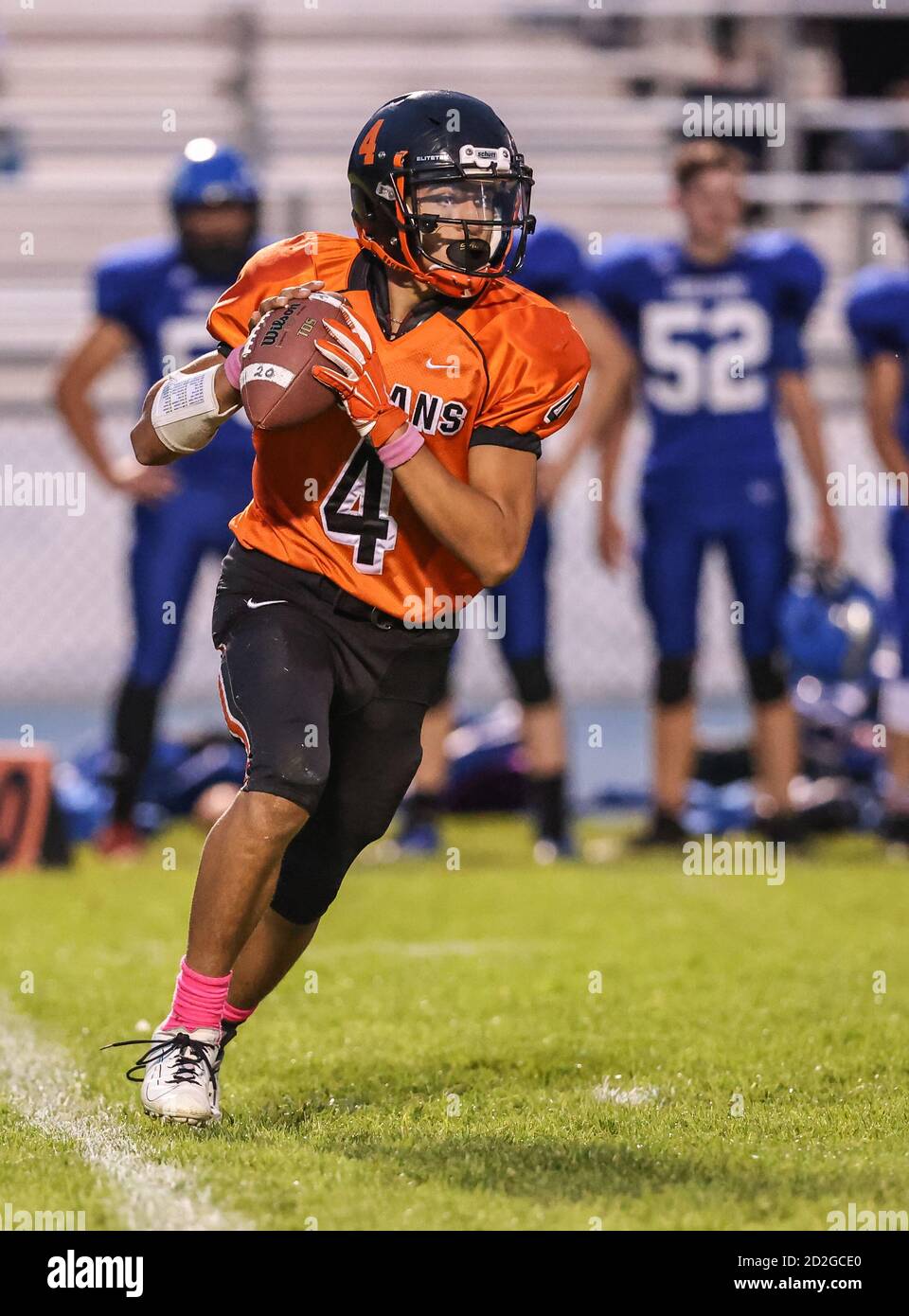 High School football action with Coeur d'Alene vs Post Falls freshmen ...