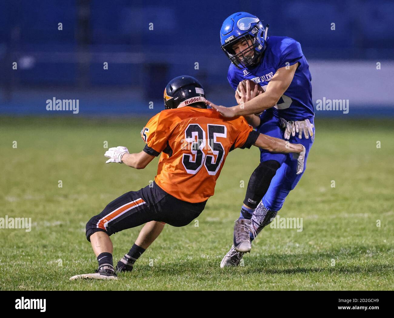 High School football action with Coeur d'Alene vs Post Falls freshmen ...