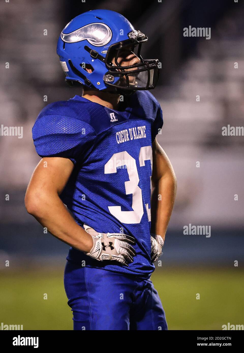 High School football action with Coeur d'Alene vs Post Falls freshmen ...