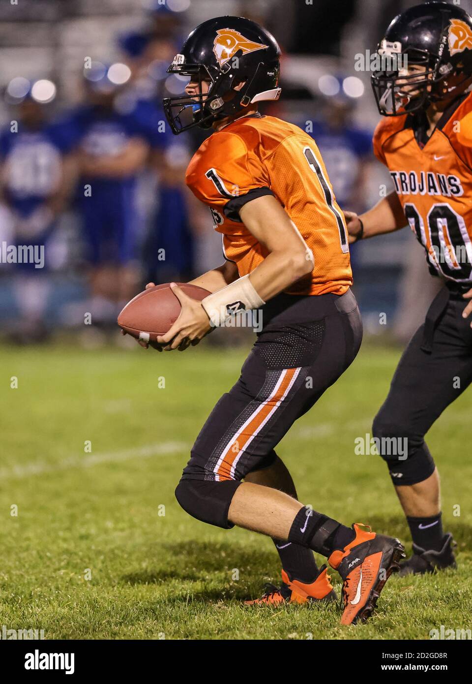 High School football action with Coeur d'Alene vs Post Falls freshmen ...