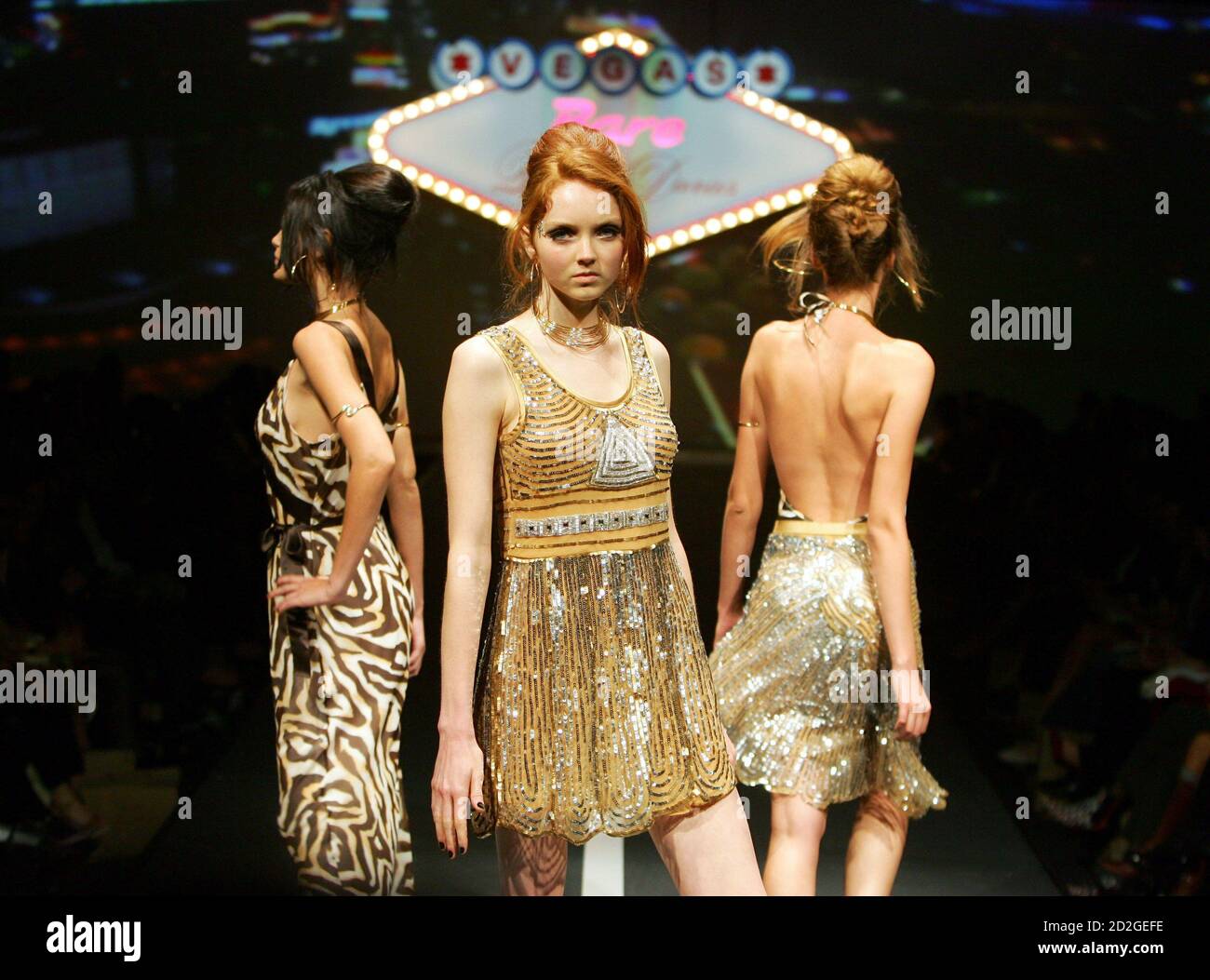 Model lily cole on the catwalk hi-res stock photography and images - Alamy
