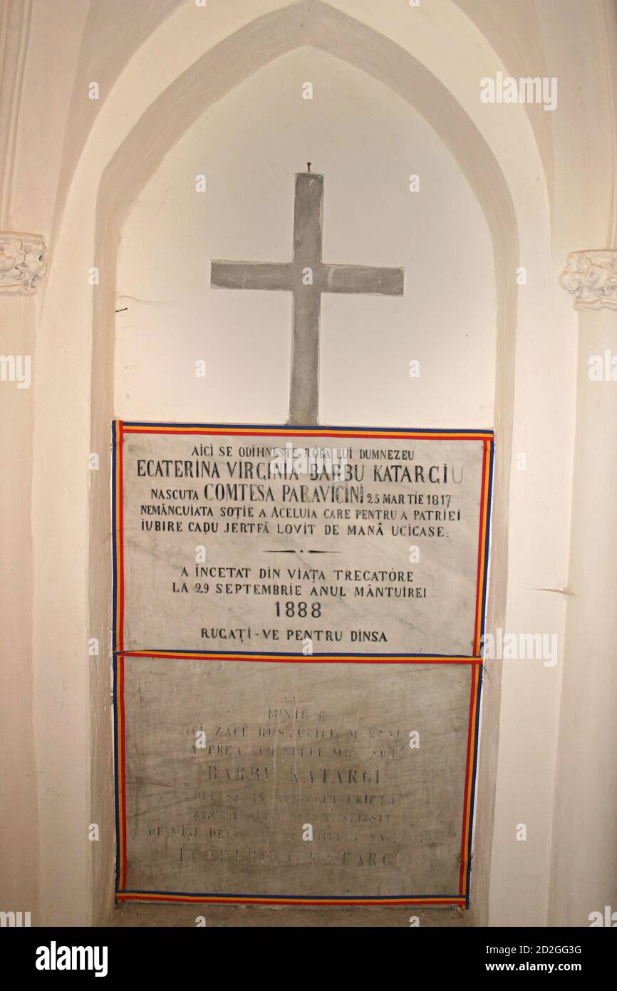 Maia, Ialomita County, Romania. The tomb of the Prim-minister Barbu ...