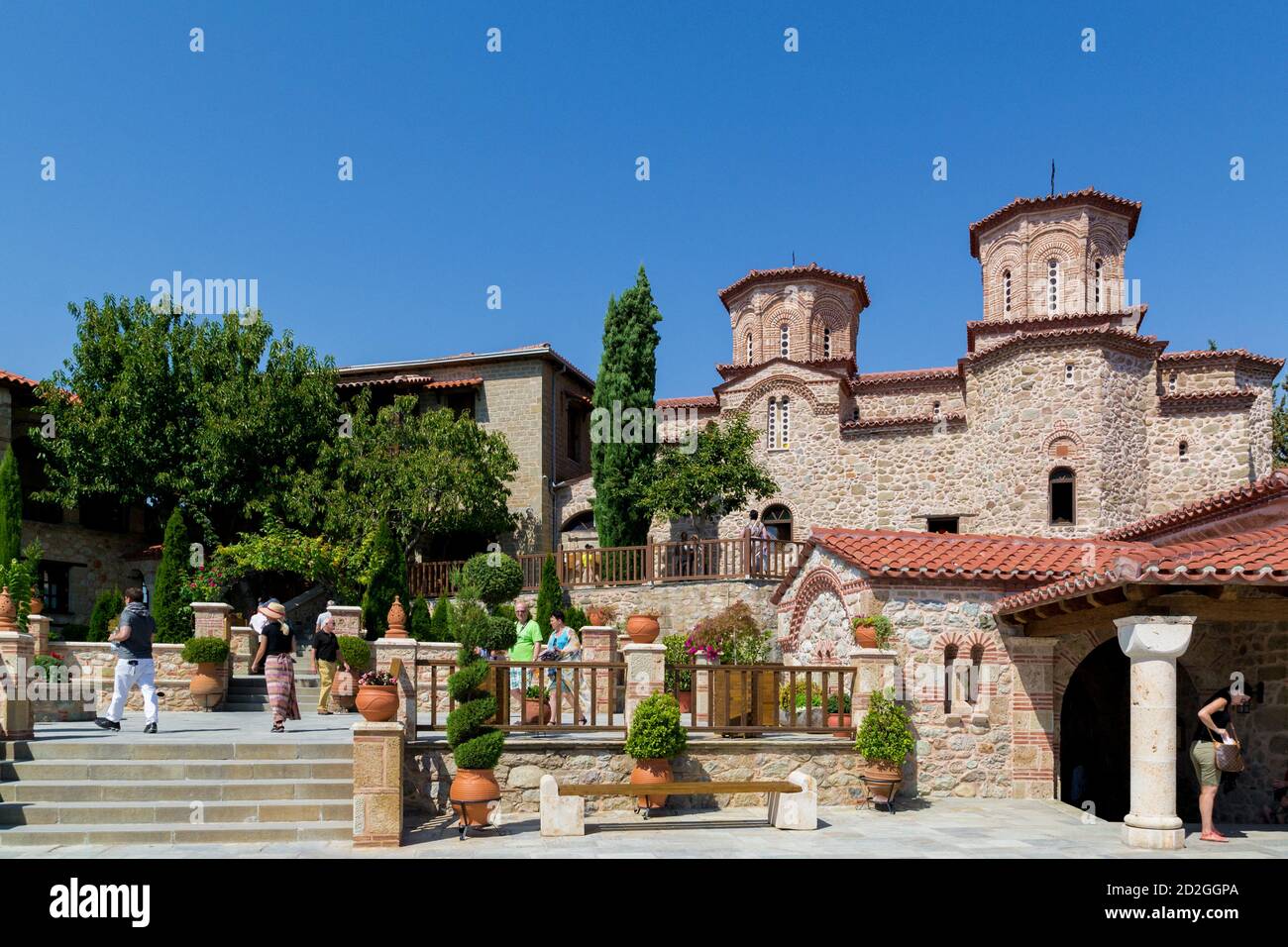 METEORA, GREECE - SEP 17, 2019: Inside the Great Meteoron Monastery of ...