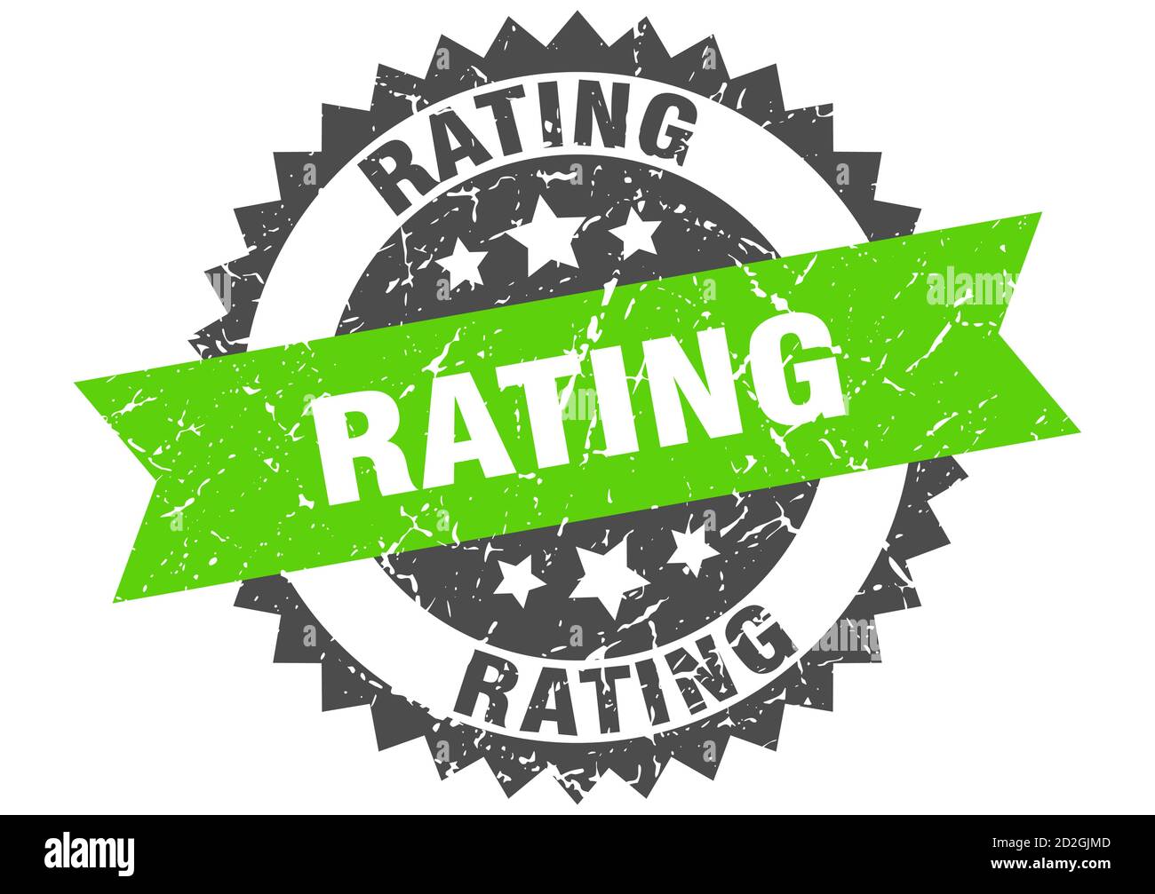 rating stamp. round grunge sign with ribbon Stock Vector Image & Art ...