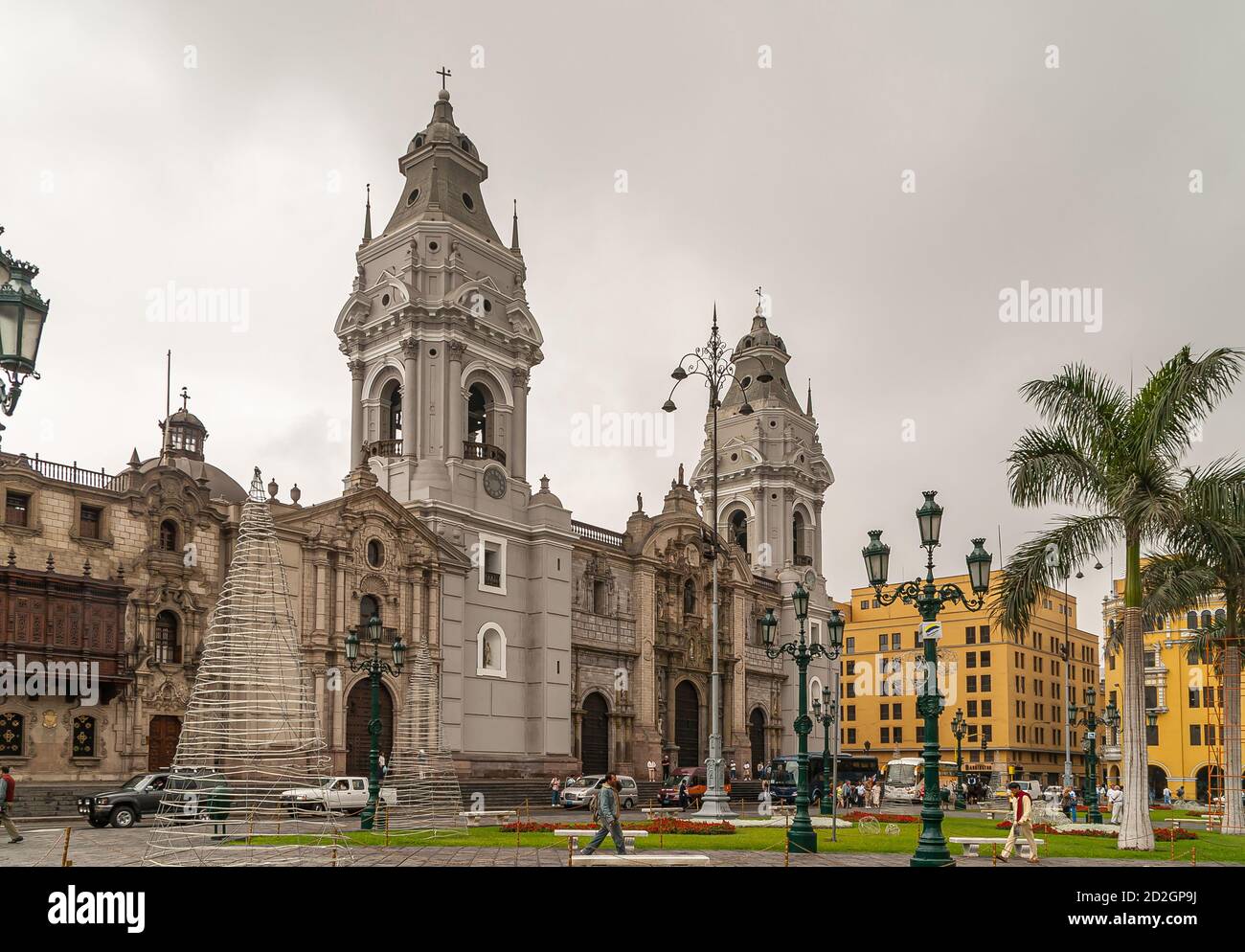 Lima, Peru - December 4, 2008: Basilica Cathedral of St. John the ...