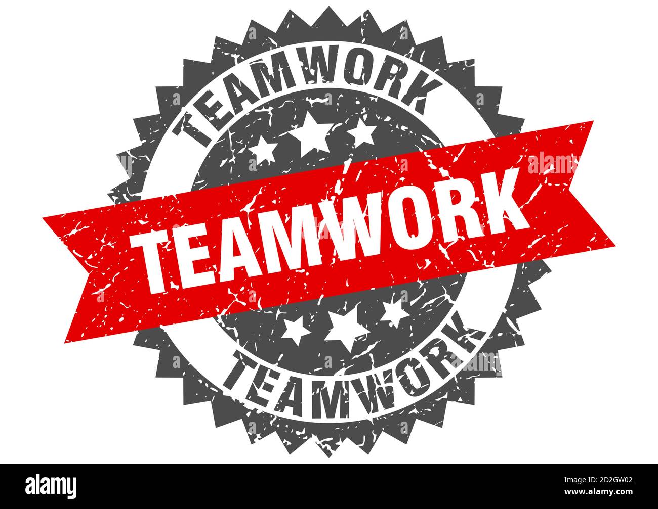 teamwork stamp. round grunge sign with ribbon Stock Vector Image & Art ...