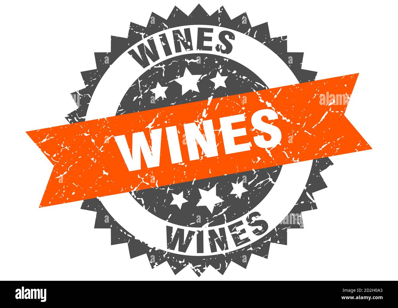 wines stamp. round grunge sign with ribbon Stock Vector Image & Art - Alamy