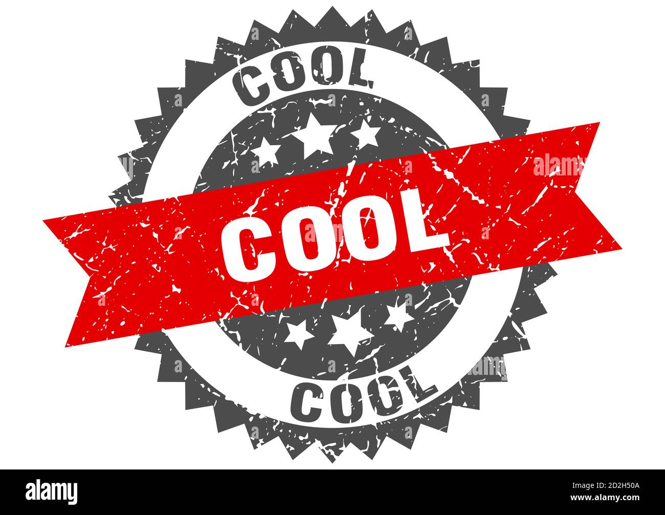 cool stamp. round grunge sign with ribbon Stock Vector Image & Art - Alamy