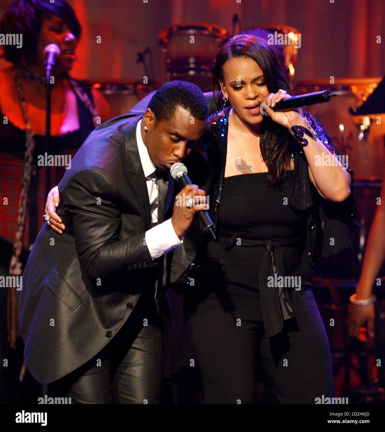 Sean diddy combs clive davis hi-res stock photography and images - Alamy