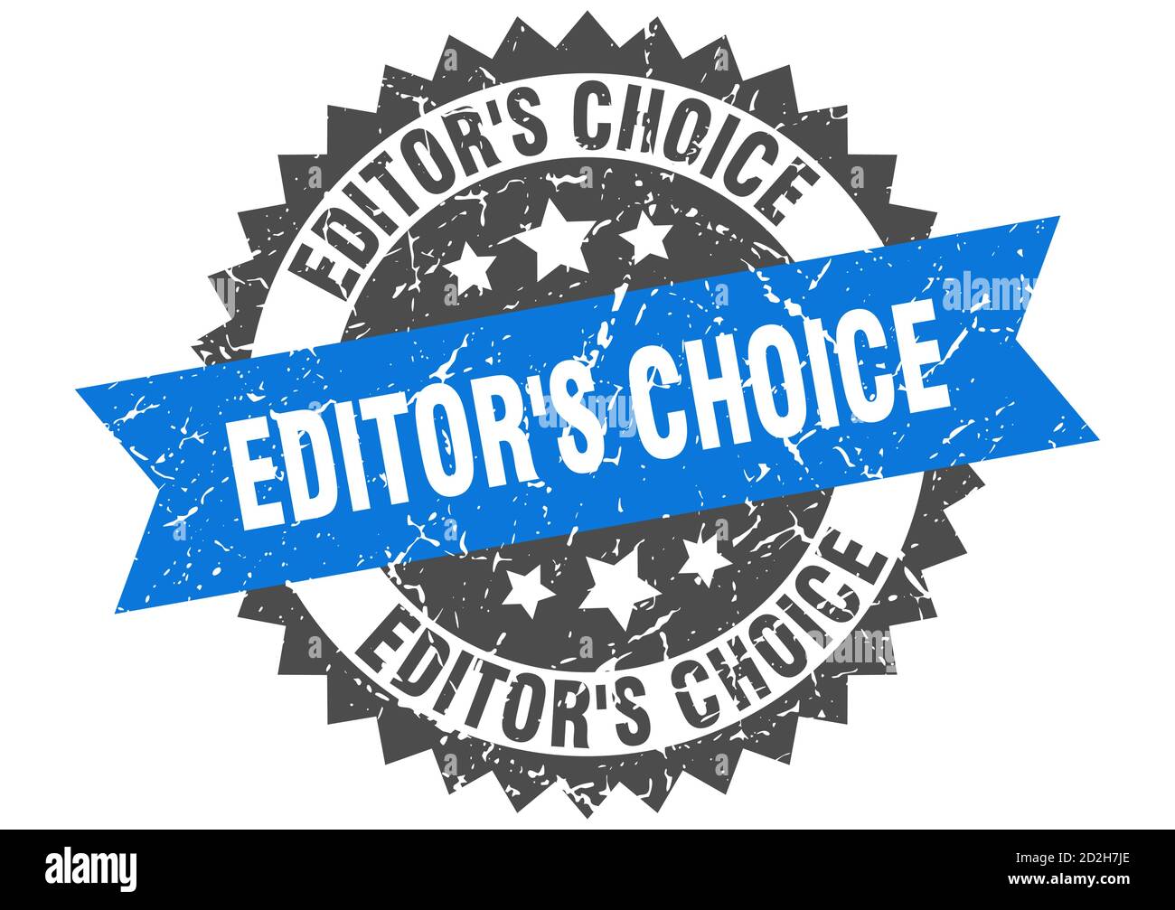 editor's choice stamp. round grunge sign with ribbon Stock Vector Image ...