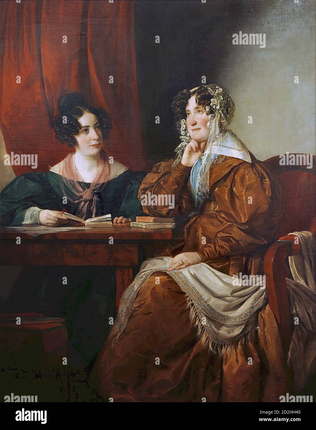 Amerling Friedrich Von - Henriette Baronin Pereira-Arnstein with Her ...