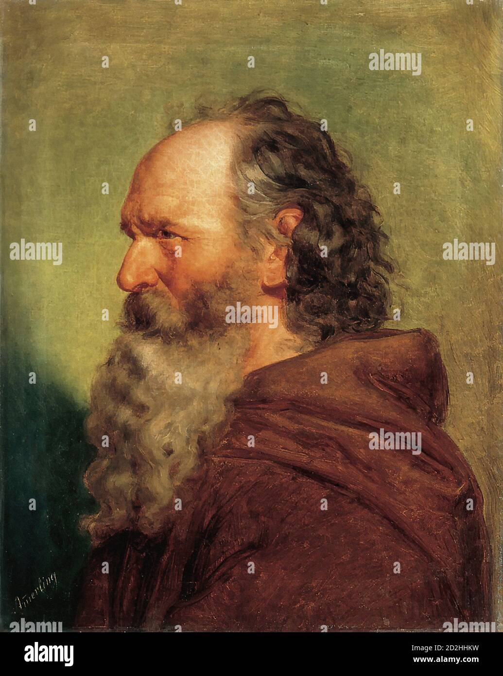 Amerling Friedrich Von - Monk with a Beard - Austrian School - 19th ...