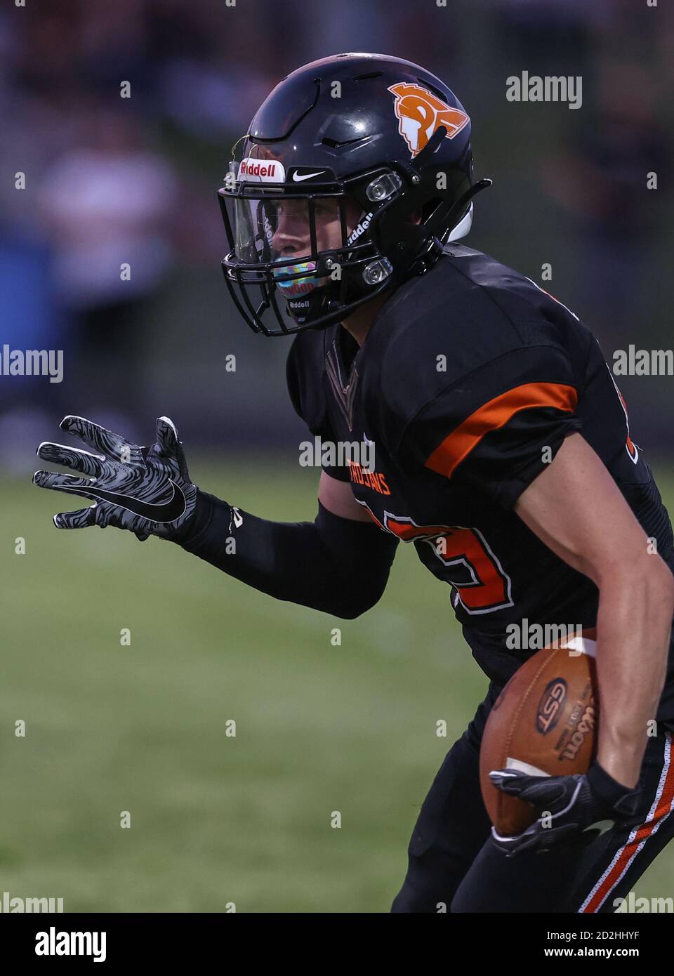 Football action with Rigby vs Post Falls High School in Post Falls ...