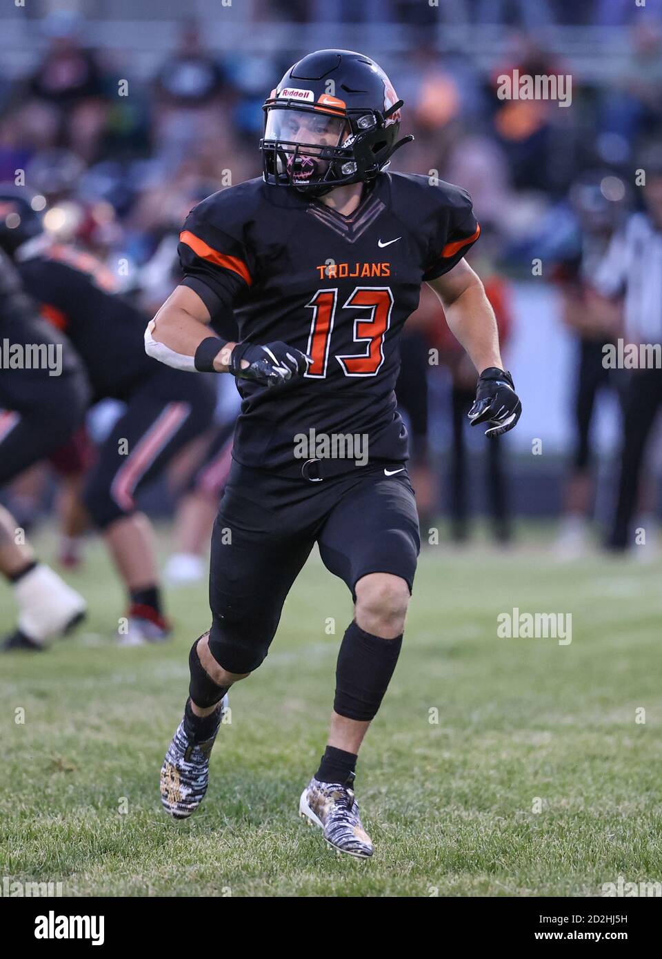 Football action with Rigby vs Post Falls High School in Post Falls ...