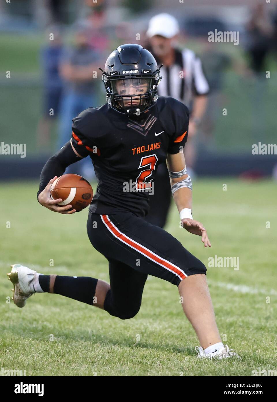 Football action with Rigby vs Post Falls High School in Post Falls ...