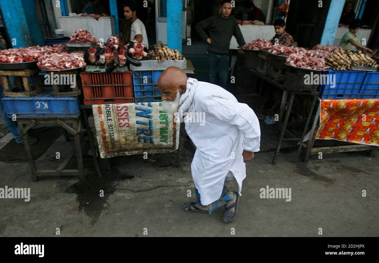 Old delhi butcher shop hi-res stock photography and images - Alamy
