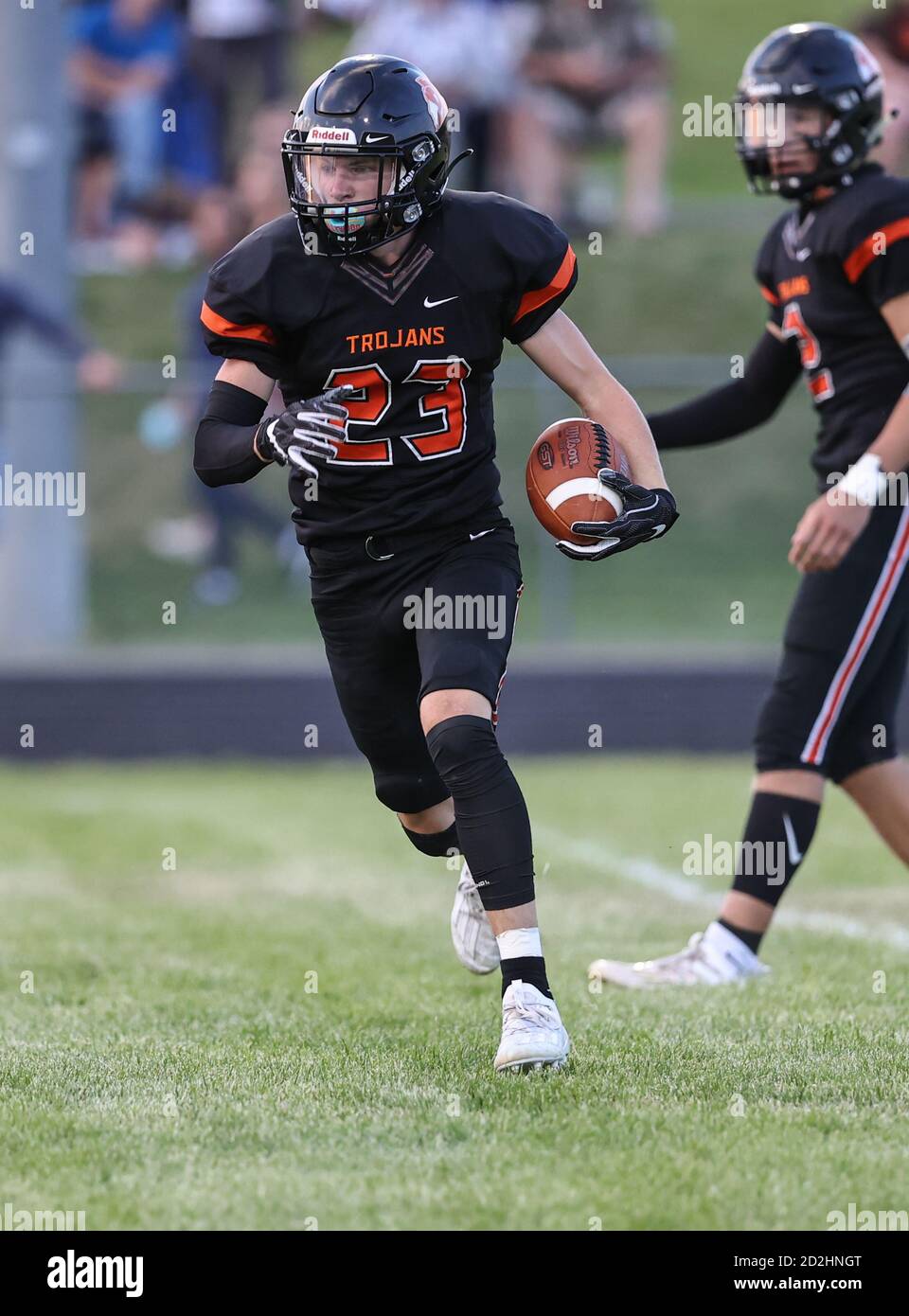 Football action with Rigby vs Post Falls High School in Post Falls ...