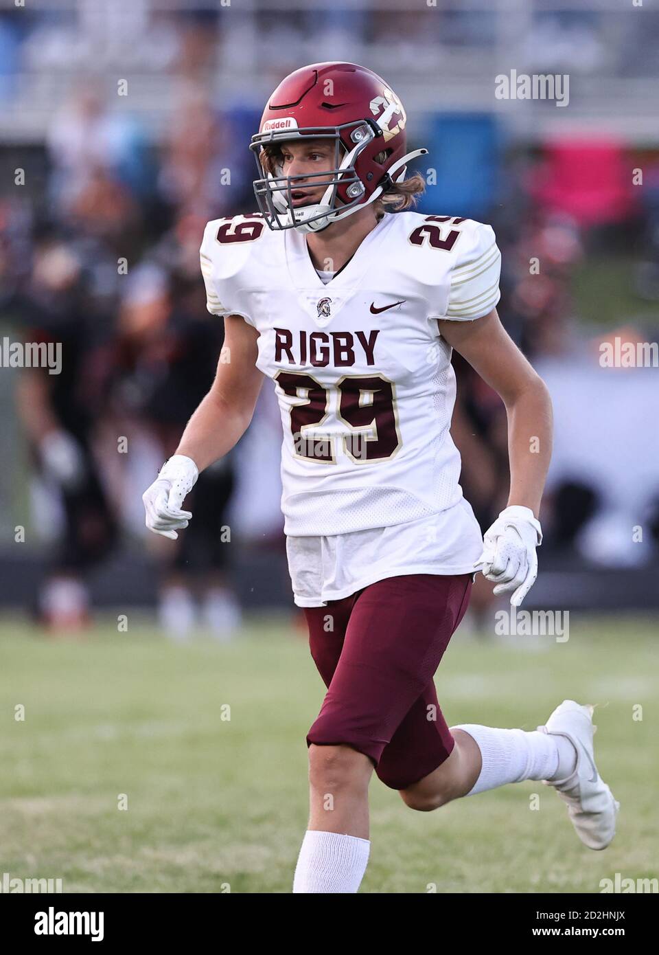 Football action with Rigby vs Post Falls High School in Post Falls ...