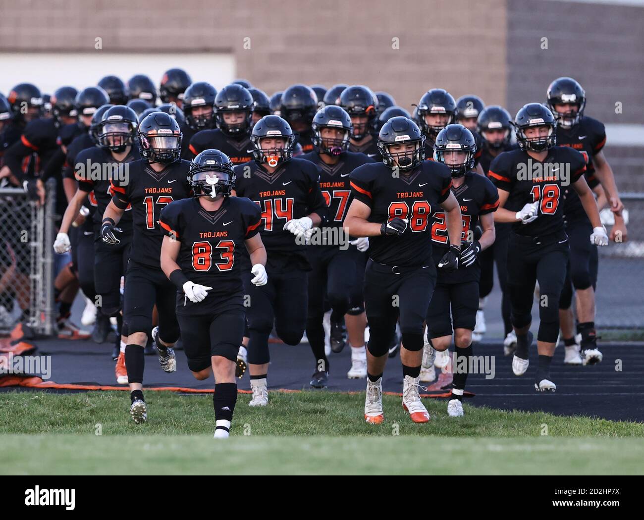 Football action with Rigby vs Post Falls High School in Post Falls ...