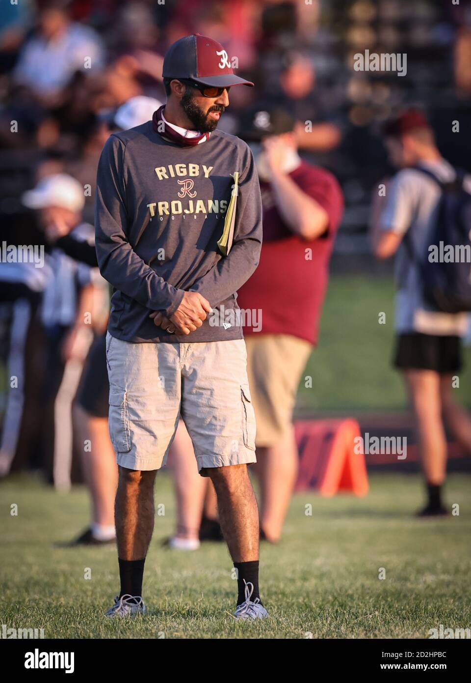 Rigby Trojan Football Helmet Logos