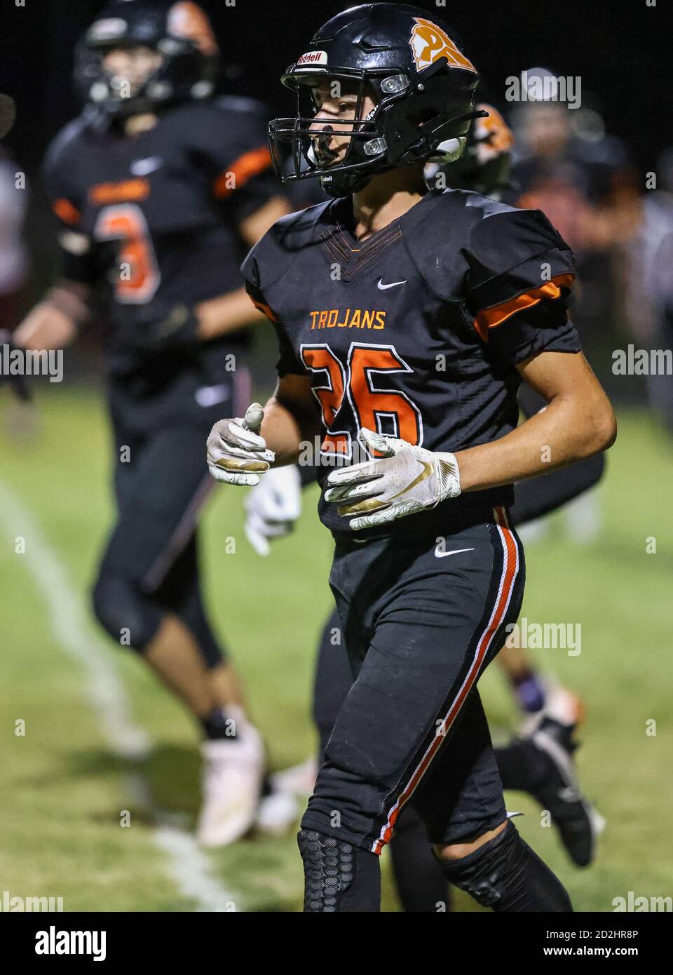 Football action with Rigby vs Post Falls High School in Post Falls ...