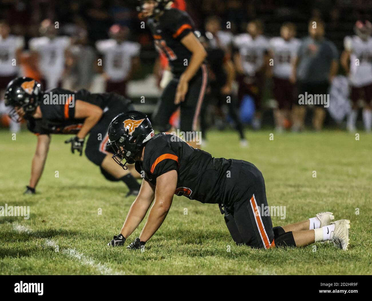 Football action with Rigby vs Post Falls High School in Post Falls ...