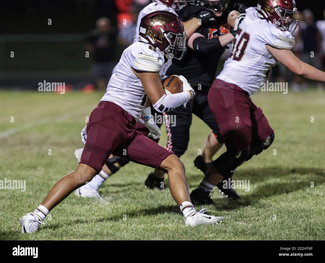 Football action with Rigby vs Post Falls High School in Post Falls ...