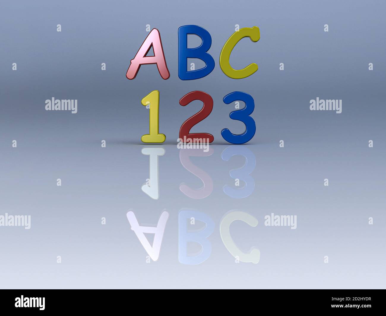 Artistic letters and numbers using a computer Stock Photo - Alamy