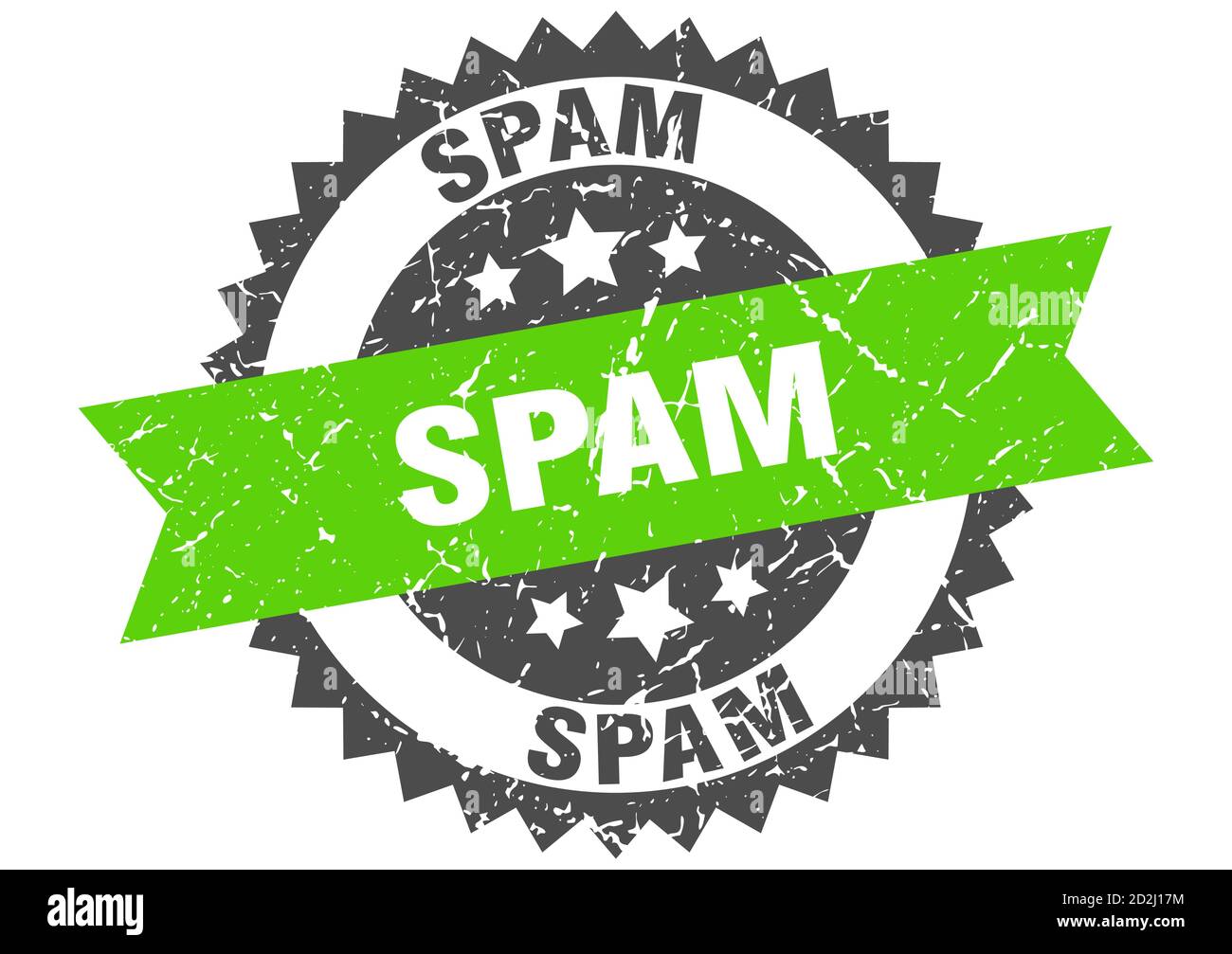spam stamp. round grunge sign with ribbon Stock Vector Image & Art - Alamy