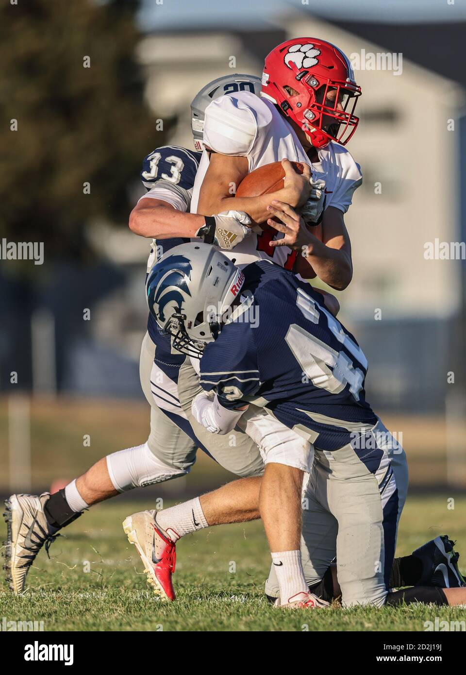 High School Football action with Sandpoint vs Lake City Junior Varsity ...