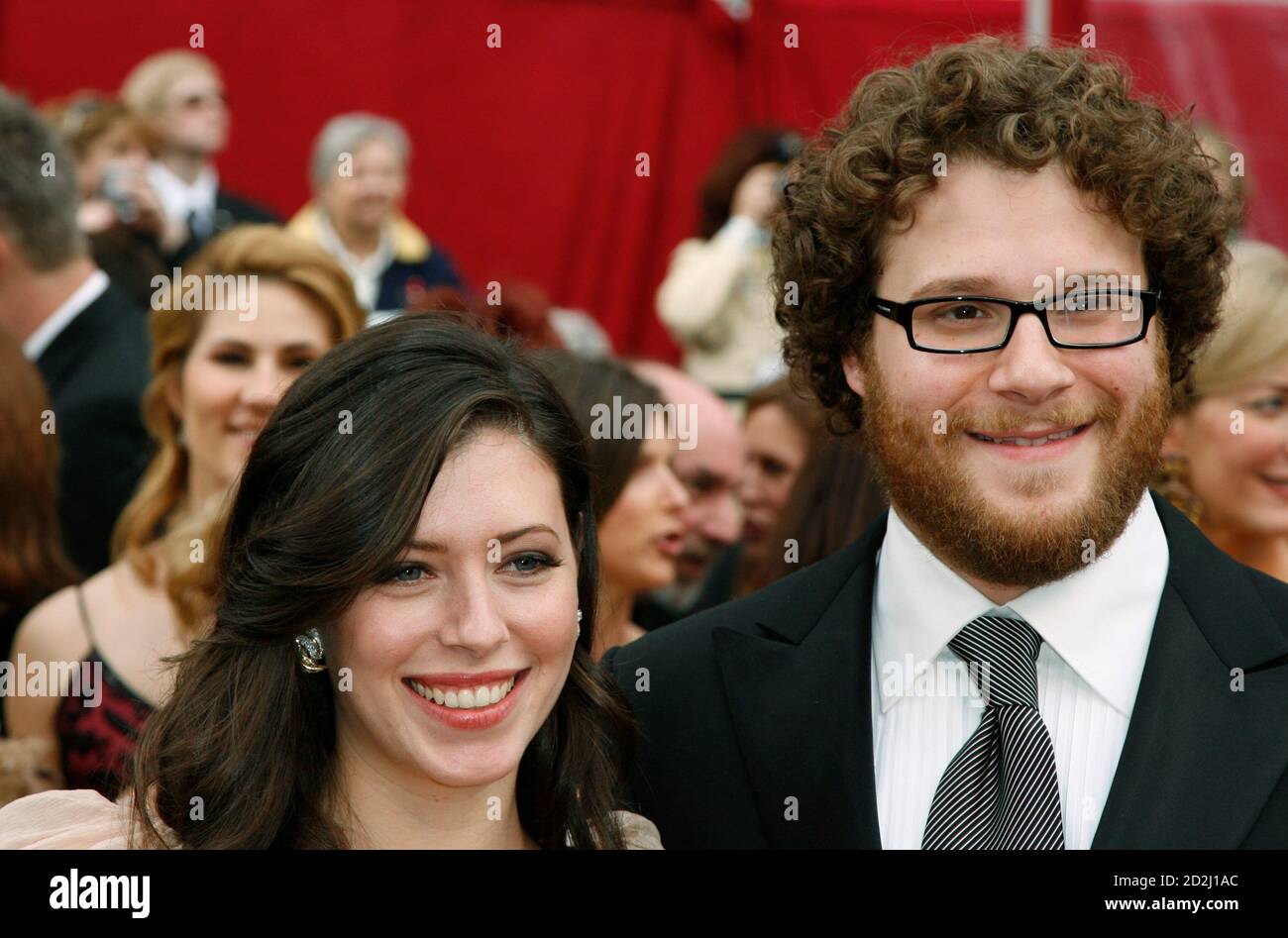 Actor seth rogen girlfriend lauren hi-res stock photography and images ...