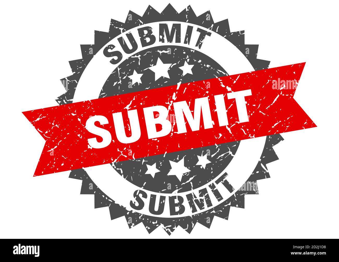 submit stamp. round grunge sign with ribbon Stock Vector Image & Art ...