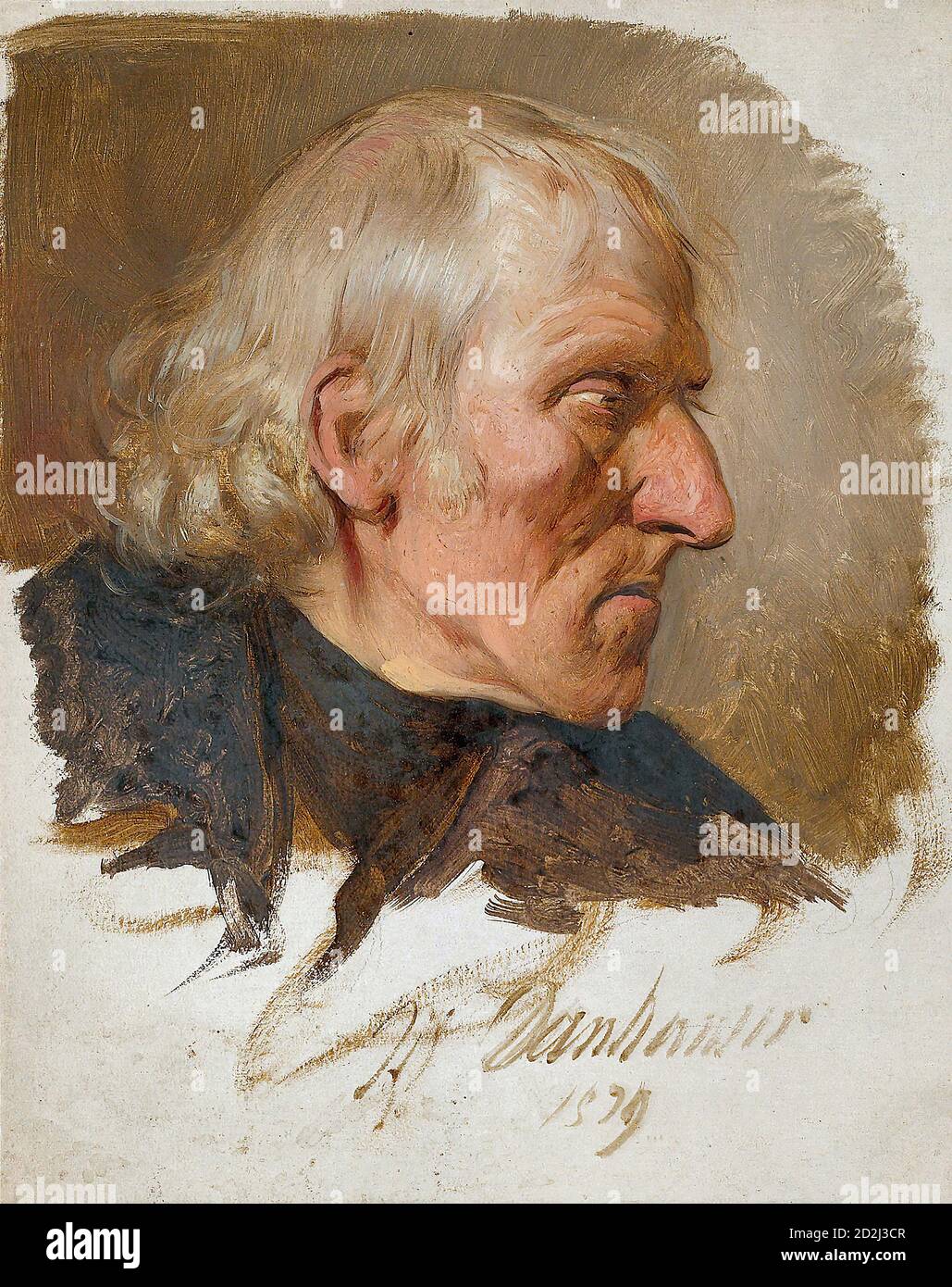 Danhauser Josef - Portrait of a Gentleman (Study) - Austrian School ...