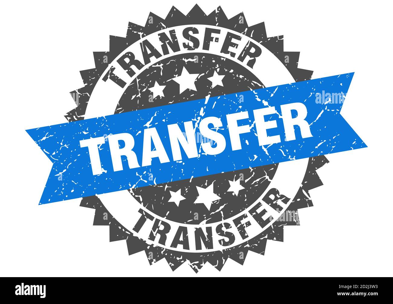 transfer stamp. round grunge sign with ribbon Stock Vector Image & Art ...
