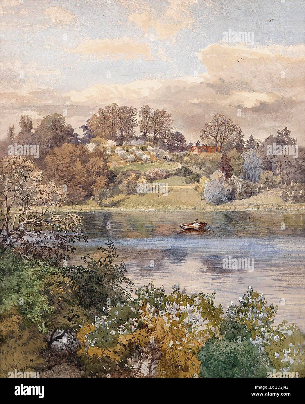 Darnaut Hugo - a Moravian Pondscape 1 - Austrian School - 19th Century ...