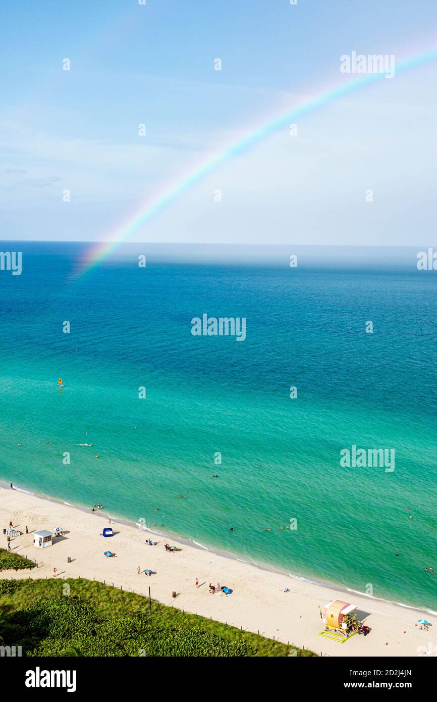 Usa florida miami beach rainbow hi-res stock photography and images - Alamy