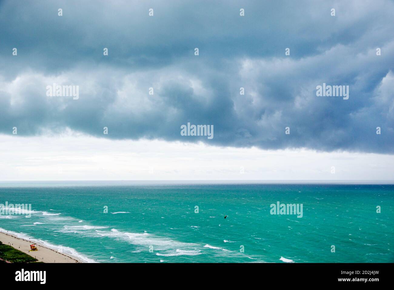 Miami Beach Florida,Atlantic Ocean water,weather clouds sky storm rain ...