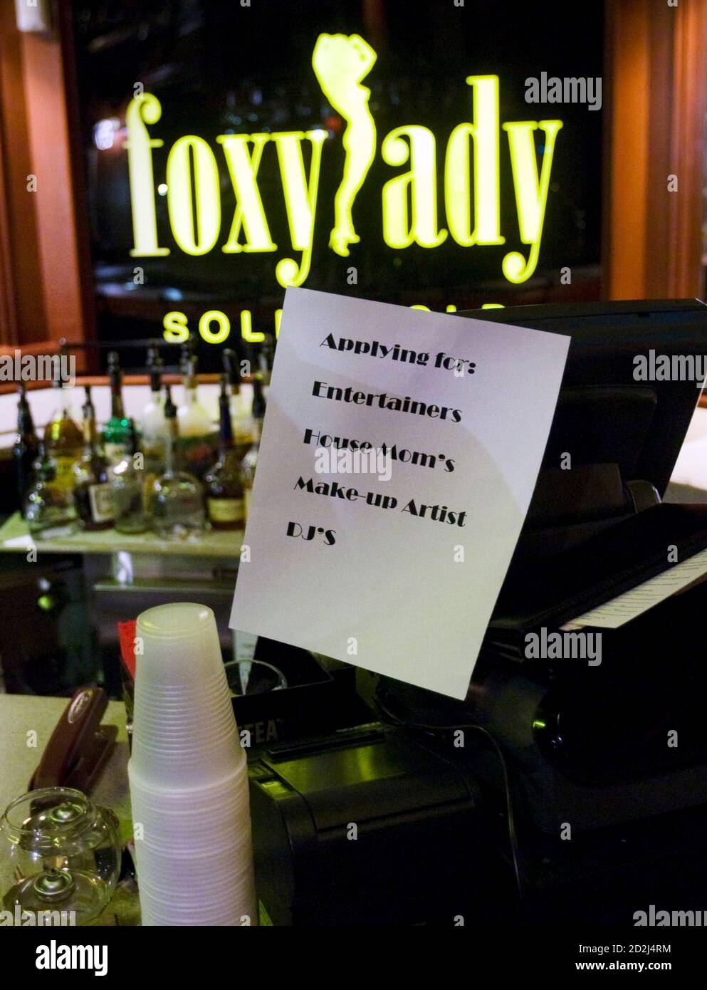 Foxy lady sign hi-res stock photography and images - Alamy