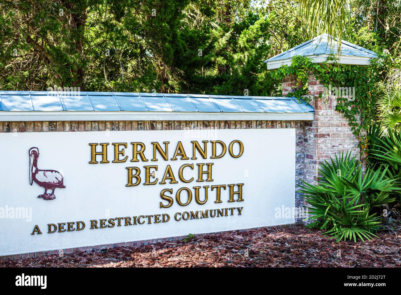 Florida,Hernando Beach,gateway sign,deed restricted community,developer ...