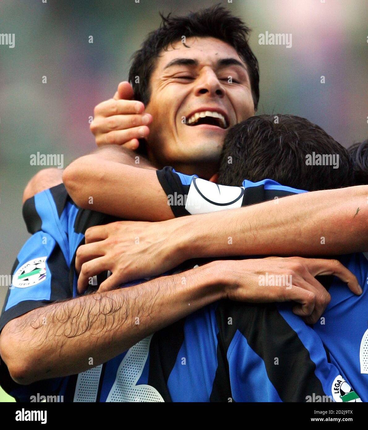 Inter milans julio cruz celebrates scoring hi-res stock photography and ...
