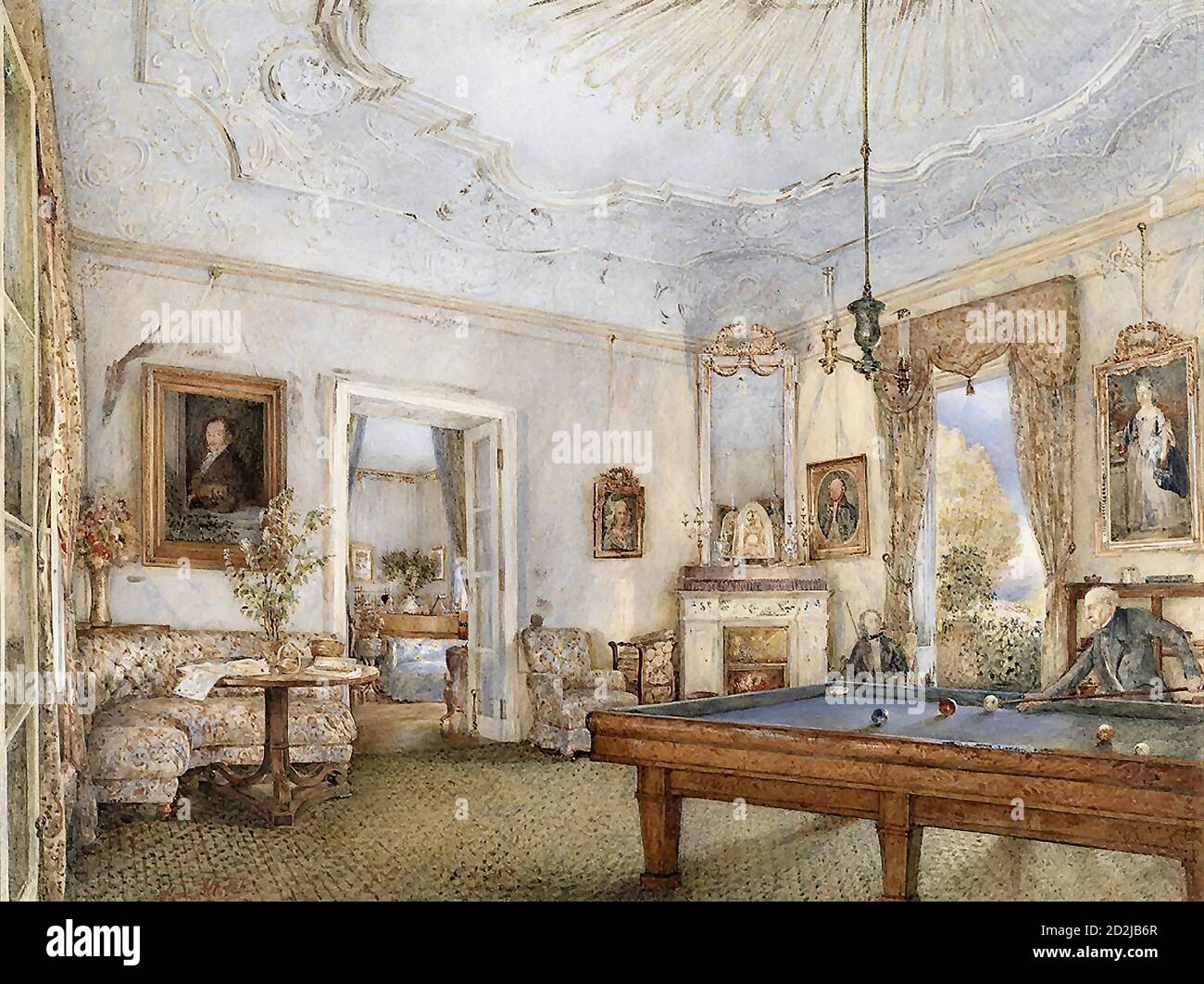 Biedermeier interior hi-res stock photography and images - Alamy