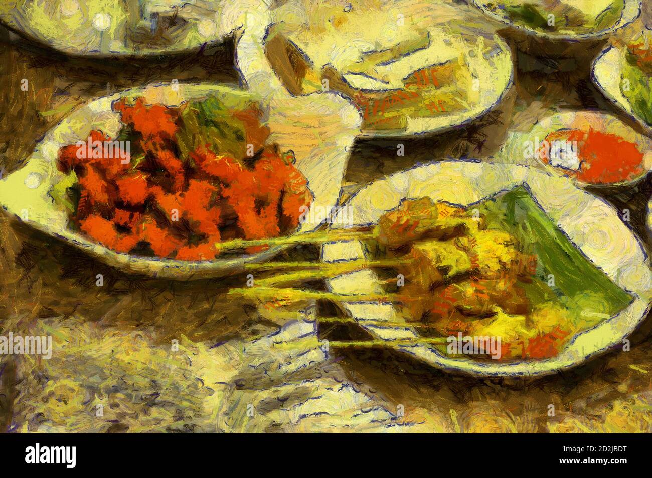Impressionist painting restaurant hi-res stock photography and images ...